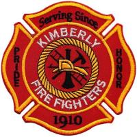 China Custom Iron On Embroidered Firefighter Patch Twill Fabric Badge 150mm for sale