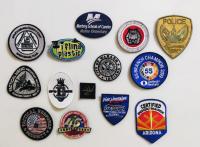 China Custom Embroidered Patches Polyester Thread Iron On Sew On Stick On Backing for sale