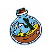 China Custom Embroidered Patch Merrowed Border Polyester Thread Iron On Sew On Stick On No MOQ for sale