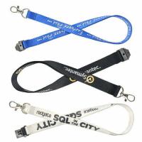 China Custom Silk Screen Printed Lanyard 15mm Width 900mm Length Adjustable Safety Neck Strap for sale