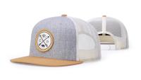 China AWELLS Unisex Cotton Embroidered Logo Baseball Cap High Crown Flat Brim One Size for sale
