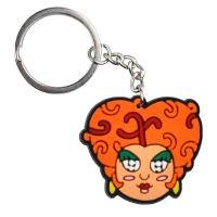China Custom PVC Key Chain 500pcs MOQ Durable Promotional Souvenir Any Shape Color for sale