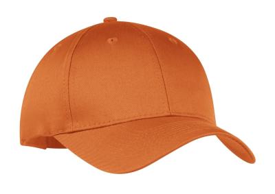 China Embroidered Logo Baseball Cap 6 Eyelets Cotton Adjustable One Size Fits All for sale