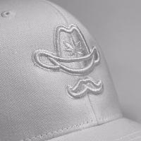China Cotton 22inch Custom Printed Baseball Cap Pre Curved Brim Adjustable Strap for sale
