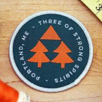 China Polyester Custom Woven Patches With Merrowed Edge - Customized for sale