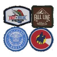 China Custom Embroidered Patch Merrowed Border 100 MOQ Iron On Sew On for Garment Bag Cap for sale