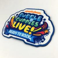 China Custom Dye Sublimation Patch Merrow Edge Logo Full Color MOQ 100pcs for sale