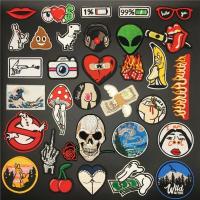 China Merrowed Border Iron On Embroidery Applique Customized Design for sale