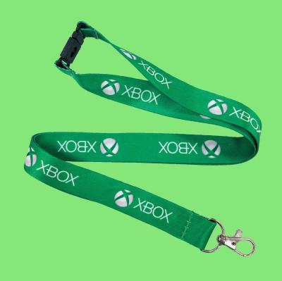 China Custom Logo Printed Lanyard 15mm Width 900mm Length Polyester Neck Strap with Metal Hook for sale