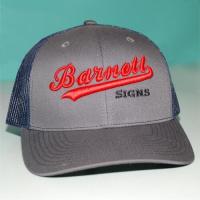 China Embroidered Logo Baseball Cap Pre Curved Brim 6 Eyelets Cotton Adjustable Hat for sale