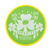 China Individual Polybag Packaging Custom Woven Patches Iron on Backside for sale