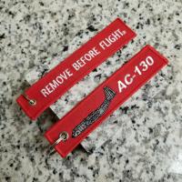China Customizable Remove Before Flight Keychain Embroidered Nylon 130x30mm for sale