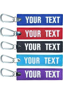 China Innovative Embroidered Key Chains 130*30mm Unleash Your Creativity for sale