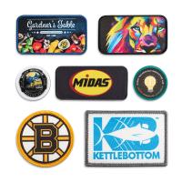 China Sublimation Colorful Custom Printed Patch Logo Dye Sublimation Patches for sale