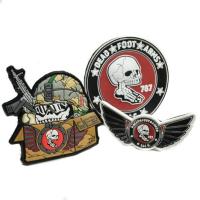 China Custom 4mm Thick Morale PVC Patch Waterproof Durable for Hat Garment Backpack for sale