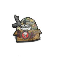 China Custom 4mm Thick Morale PVC Patch Waterproof Durable for Hat Garment Backpack for sale