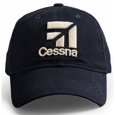 China Embroidered Logo Baseball Cap 100% Cotton with Curved Visor Adjustable Strap 6 Eyelets for sale