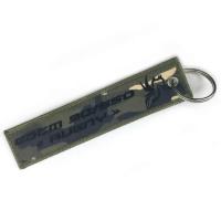 China Custom Embroidered Nylon Keychain 130x30mm Promotional Gift for Employee Recognition for sale