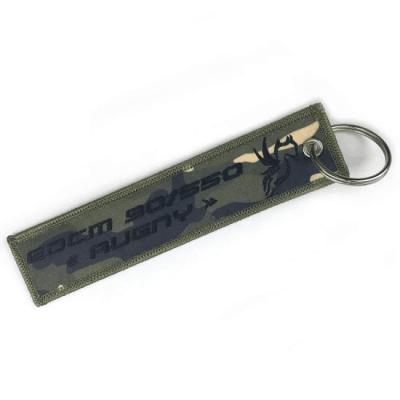 China Custom Embroidered Nylon Keychain 130x30mm Promotional Gift for Employee Recognition for sale