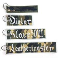 China Custom Embroidered Nylon Keychain 130x30mm Promotional Gift for Employee Recognition for sale