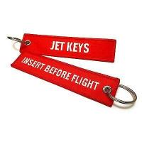 China Airbus Licenced Remove Before Flight Keychain Customized Design Mockup Set Red Keychain for sale