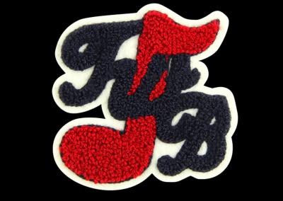 China Custom Chenille Letters Patches Soft Durable Embroidery for Clothing Bags Hats for sale