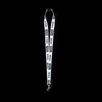 China Polyester Safety Logo Printed Lanyard 15mm Width Silk Screen Printing for sale