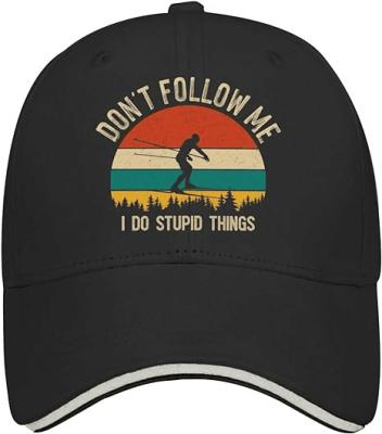 China 6 Eyelets Embroidered Logo Hat Black Cotton Cap High Profile Custom Branding for sale