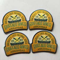 China Custom Woven Patches with Merrow Border Iron On Backing for Clothing Custom Size for sale