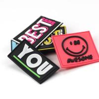 China Custom PVC Morale Patch 4mm Thick with Debossed Logo for Tactical Gear for sale