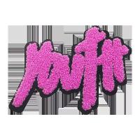 China Custom Chenille Embroidery Patches Soft Durable Washable Letters for Garment Bags Hats for sale
