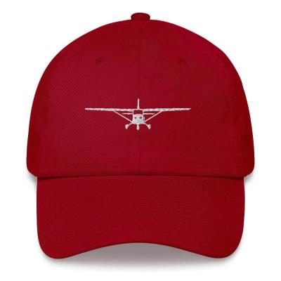 China Embroidered Logo Baseball Cap High Profile Cotton Curved Visor Adjustable Strap for sale