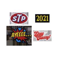China Custom Embroidered Iron On Patches 100pcs per Bag Merrowed Border for Clothing for sale