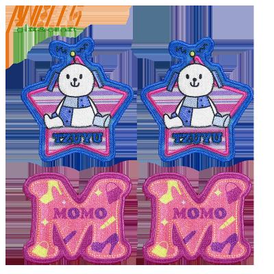 China Custom Iron On Embroidery Patch Round Animal Logo Twill Badge 50pcs MOQ for sale