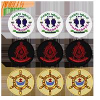 China Custom Embroidered Badge Patch with Backing Glue 100pcs per Bag Iron On for sale