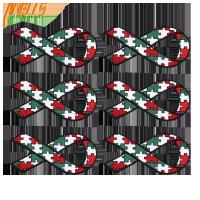 China Custom Iron On Embroidery Patches for Pants 100pcs per Bag Merrowed Border for sale