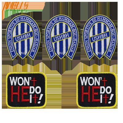 China Custom Iron On Embroidery Patches for Garments Hats Bags Model PA-002-1 for sale
