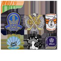 China Custom Logo Iron On Embroidered Patch for Garment Shoes Bags Hats Model PA-002-1 for sale