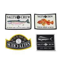 China Custom Woven Garment Patch Laser Cut Edge With Unique Custom Design for sale