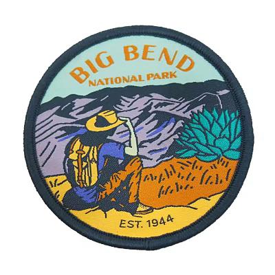 China Custom Woven Patches Iron On Backing for Clothing Bags Accessories No MOQ for sale