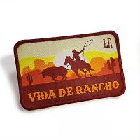 China Custom Woven Patches Iron On Backing for Clothing Bags Accessories No MOQ for sale