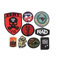 China Customized Eco Friendly PVC Morale Patch 4mm Thick Iron On Velcro Adhesive for sale