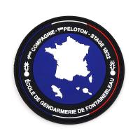 China Custom Fire Department PVC Hat Patches 4mm Thick Adhesive Backing Vibrant Colors for sale