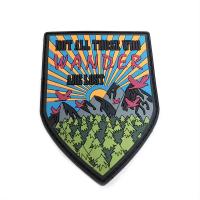 China Custom Waterproof PVC Morale Patch 4mm Thick Eco Friendly Design for sale