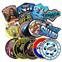 China Custom Embroidered Patches Iron On Sew On Heat Press 100 Pcs MOQ Cotton Polyester for sale