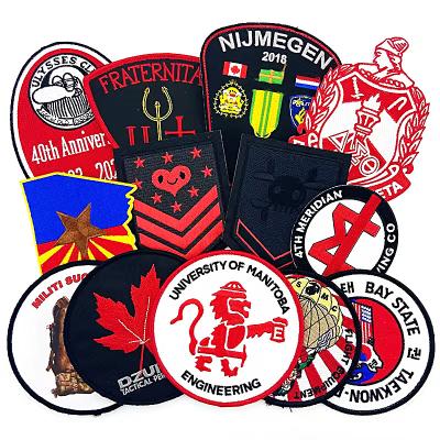 China Custom Iron On Embroidered Patches 100% Made for Clothing Cotton Polyester for sale