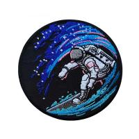 China Custom Iron On Embroidery Patches 100pcs per Bag Merrowed Border Dry Cleanable for sale