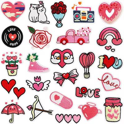 China Custom Square Iron On Embroidery Patch 100pcs per Bag Dry Cleanable Sew On Embroidered Patches for sale