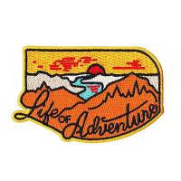 China Custom Embroidered Patch Hook and Loop Iron On Sew On 100pcs per Bag for sale