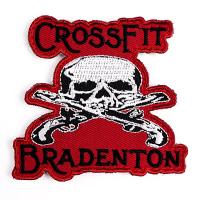 China Custom Embroidered Patch Hook and Loop Iron On Sew On 100pcs per Bag for sale